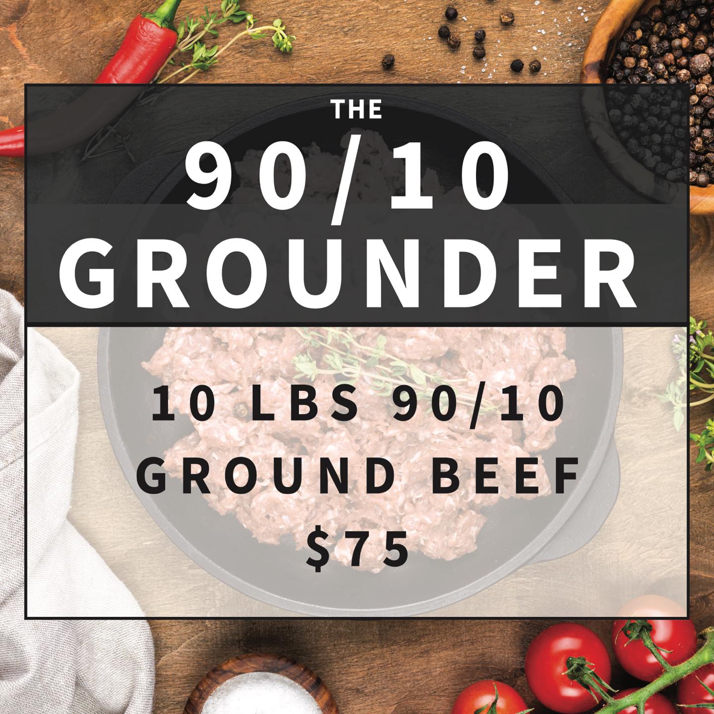 The 90/10 Grounder - Blue Bonnet Meat Company